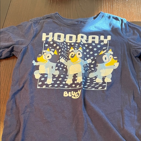 Bluey | Shirts & Tops | Bluey Kids Blue Hooray Graphic Tee | Poshmark